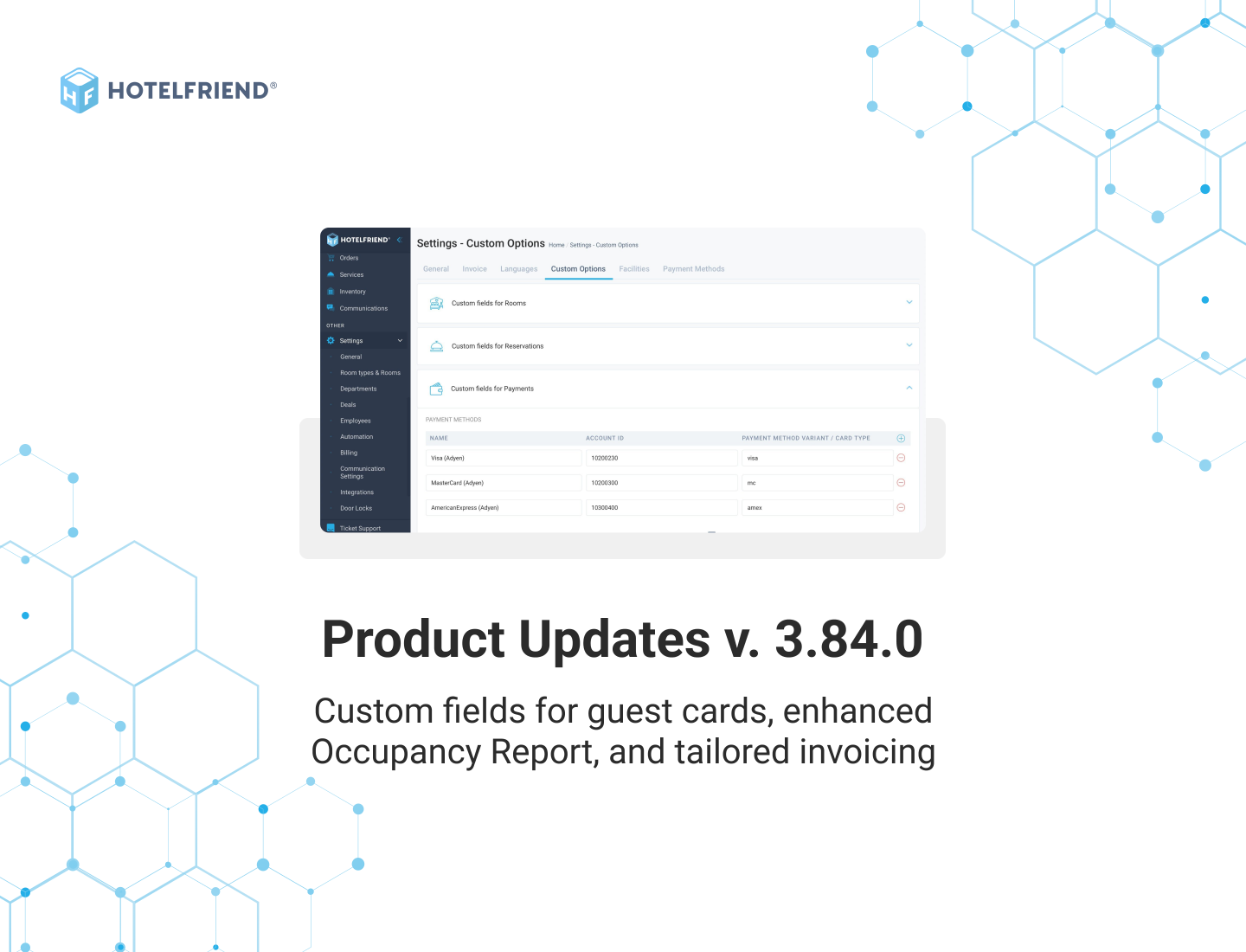 Product Updates v. 3.84.0: Custom fields for guest cards, enhanced ...