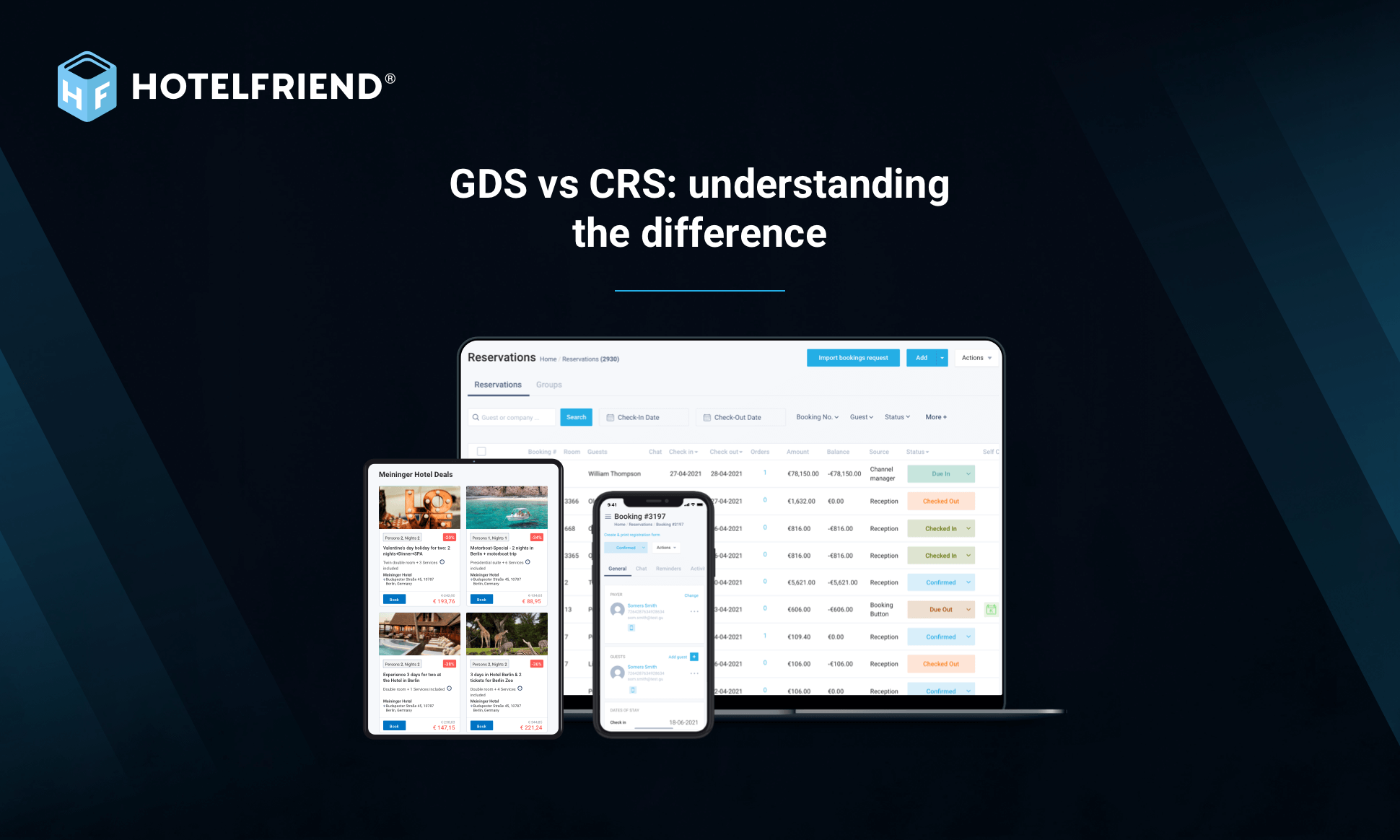 CRS and GDS in hospitality: how do they work - HotelFriend