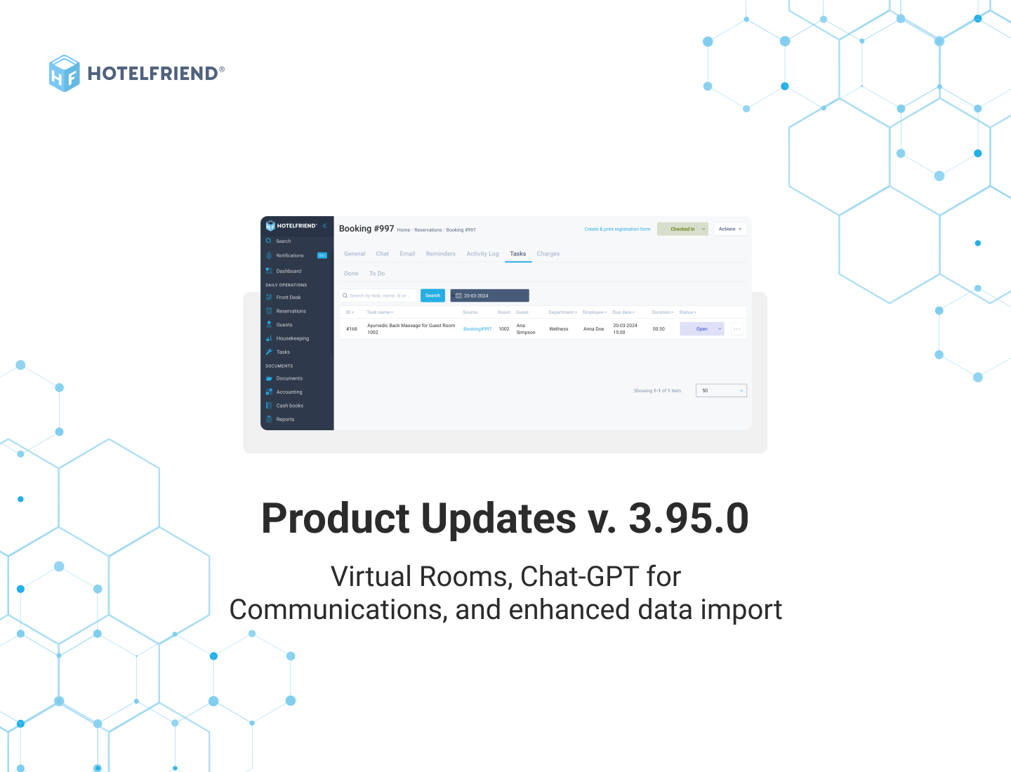 Product Updates v. 3.95.0: Virtual Rooms, Chat-GPT for Communications ...