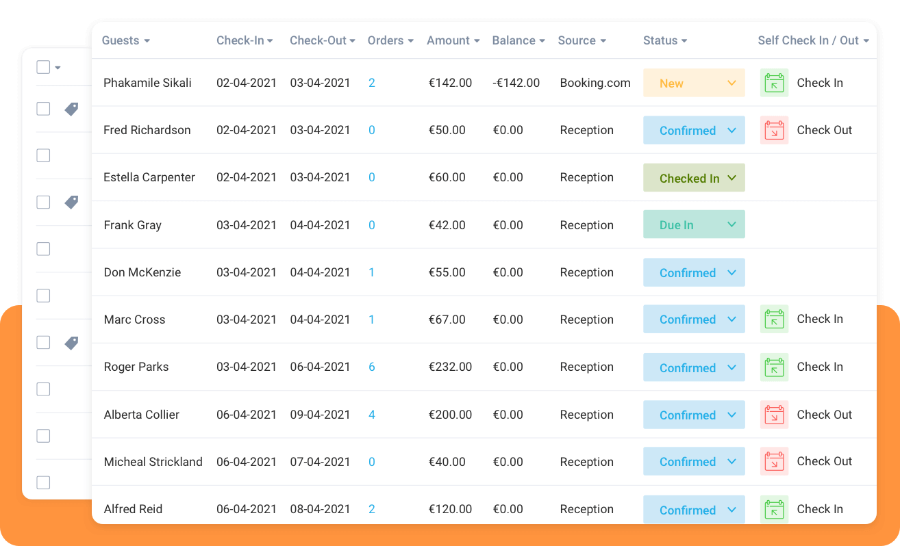 Front Desk Hotel Reservation Management System HotelFriend